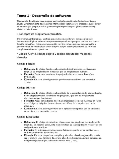 Temario Entornos De Desarrollo Con Ejercicios Pdf Máquina Virtual