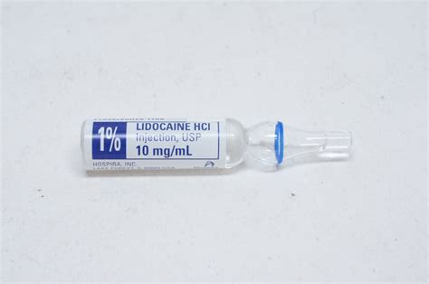 Hospira Rl 1465 1 Lidocaine Hci Injection Usp 10mg Ml 2ml X