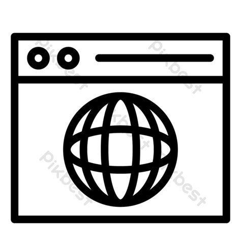 Browser Vector Icon Design Illustration Png Images Ai Free Download Pikbest