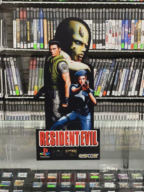 Resident Evil Ps1 Countertop Display Countertop Standee Etsy