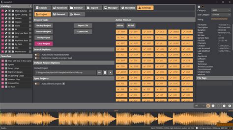 Project Settings JamSoft
