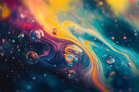 Colorful Abstract Patterns With Bubbles And Swirling Colors A Captivating Blend Of Hues