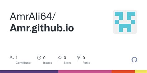 GitHub AmrAli Amr Github Io
