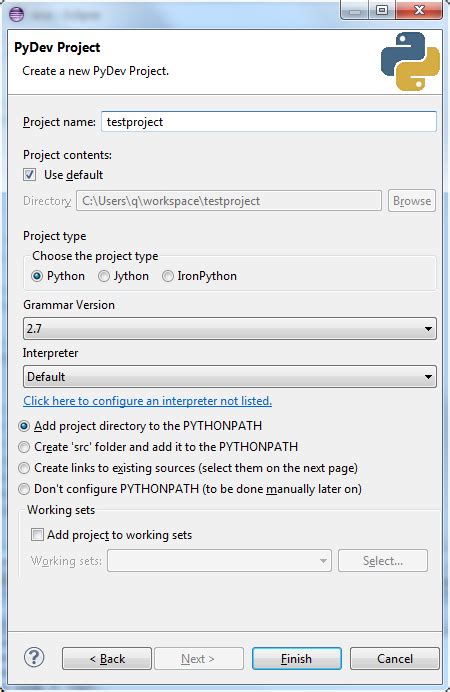Noobtuts Eclipse Python Setup