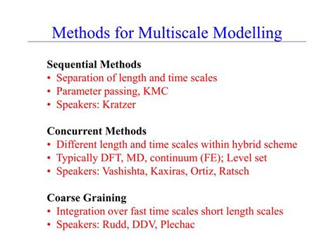 Ppt Strategies For Multiscale Modelling Powerpoint Presentation Free