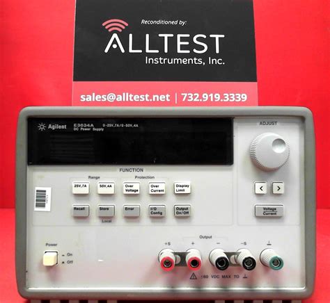 E3634A Agilent Keysight 200W DC Power Supply 25V 7A Or 50V 4A Alltest Instruments