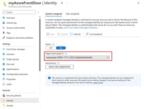 관리 Id를 사용하여 Key Vault 인증서에 액세스 Azure Front Door Microsoft Learn