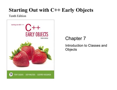Chapter 07 Profwooster Starting Out With C Early Objects Tenth Edition Chapter 7