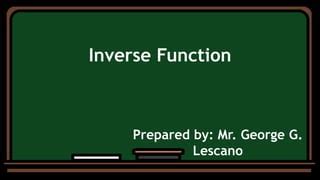 Inverse Function Pptx