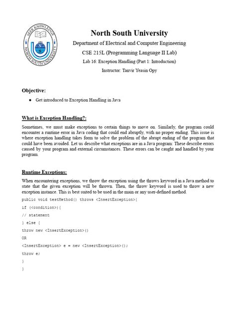 Lab 16 Manual Cse215 Summer 2024 Pdf