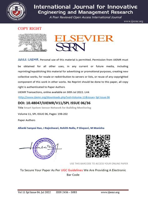 Smart System Sensor Network For Building Monitoring Jul 22 Pdf