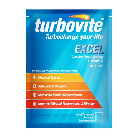 Turbovite Excel Sachets 20s Shop Today Get It Tomorrow