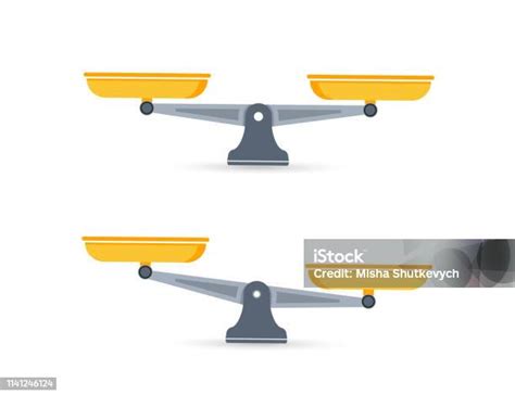 비늘의 집합입니다 저울의 그릇 저울의 불균형 천칭 자리 벡터 일러스트 레이 션 저울에 대한 스톡 벡터 아트 및 기타 이미지 저울 균형 천칭자리 Istock