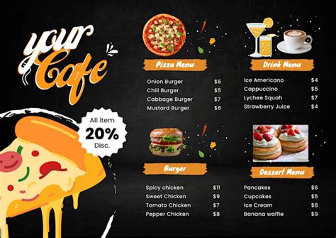 Create Custom Menu Design For Weddings Or Parties By Happlabs Fiverr