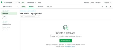 MongoDB Atlas Serverless Instances Quick Start MongoDB