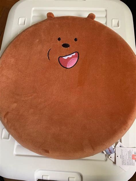 We Bare Bears Grizz Seat Cushion Furniture And Home Living Furniture