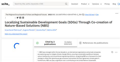 Localizing Sustainable Development Goals Sdgs Through Co Creation Of Nature Based Solutions