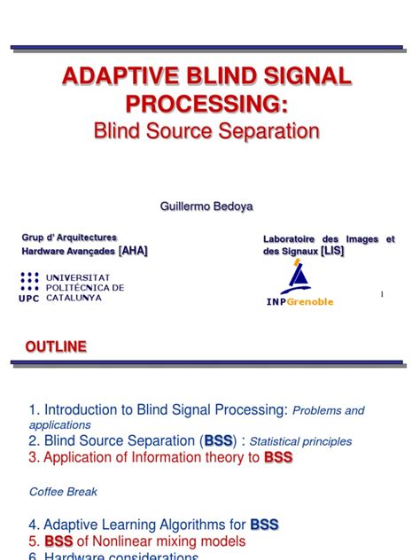 Adaptive Blind Signal Processing Pdf Digital Signal Processing
