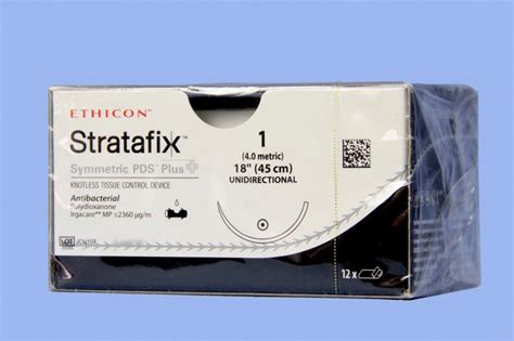 Ethicon Suture Sxpp1a400 1 Stratafix Symmetric Pds Plus Violet 18 Ctx Taper Unidirectional