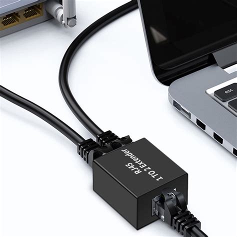 Router Adapter Lan Cable Connector Cat7 6 5e Rj45 Adapter Female To Rj46 Female Network