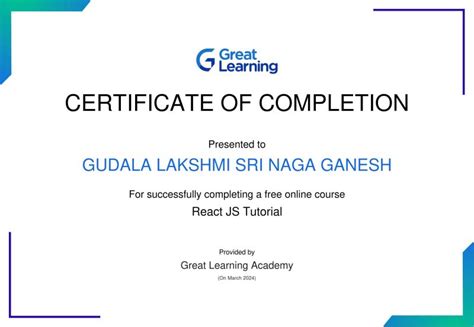 Reactjs Frontenddevelopment Greatlearning Webdevelopment Ganesh Gudala