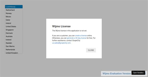Vue2 Wijmo Codesandbox