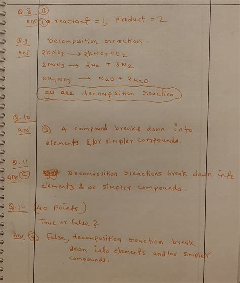 Solved How Do You Differentiate Between Synthesis And Decomposition