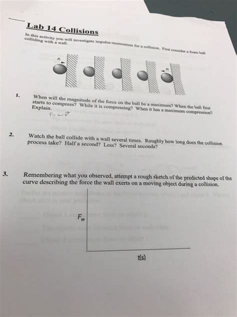 Solved Lab 14 Collisions In This Activity You Will