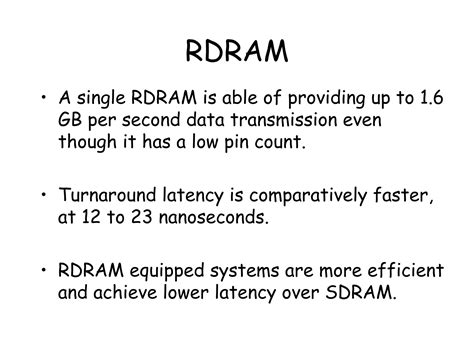 All Types Of Dram And Their Functionppt Data Storage And Warehousing