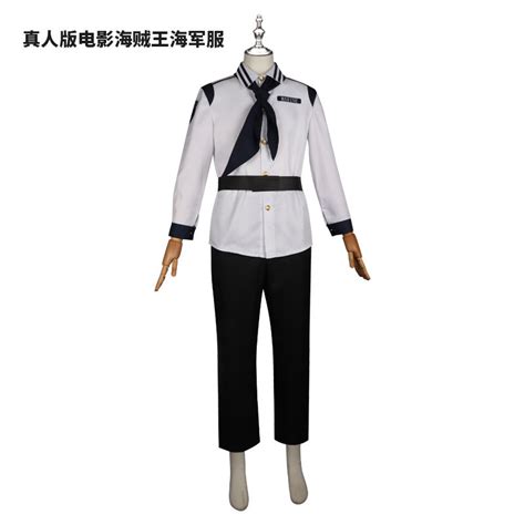 Live Action Movie One Piece Navy Uniform Cos Anime Costume Cosplay