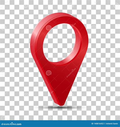 Realistic D Pointer Of Map Red Map Marker Icon In Vector Stock Vector Illustration Of