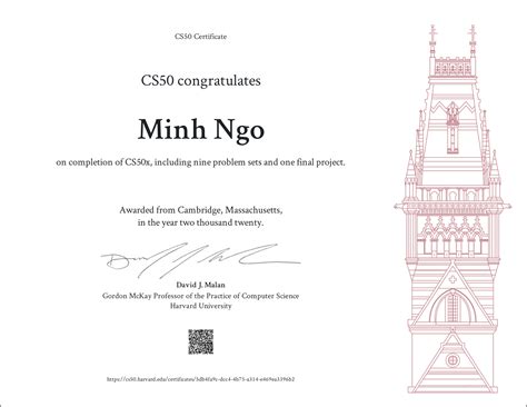 Finally I Got Cs50x Certificate Rcs50