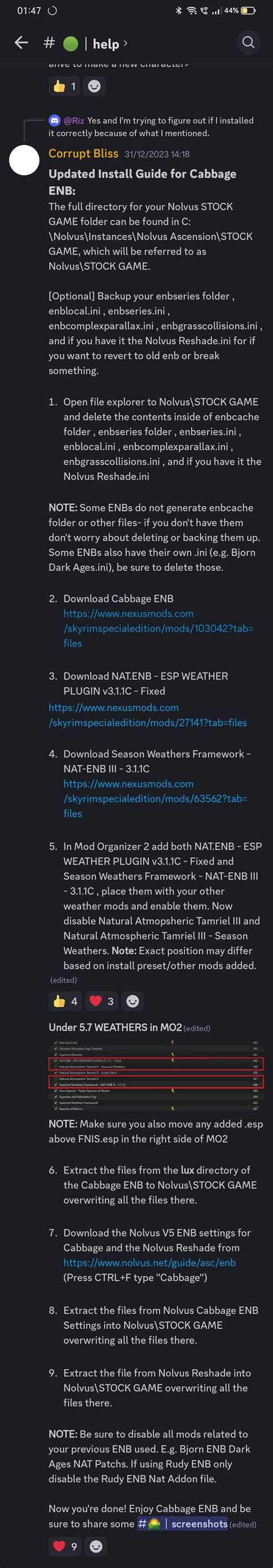 Need Help With Installing Enb On Nolvus R Skyrimmods