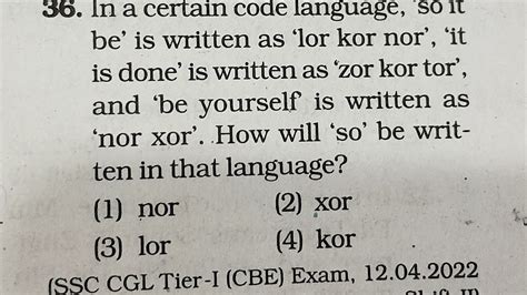 Coding And Decoding Reasoning Trick Ssc Coding And Decoding Reasoning