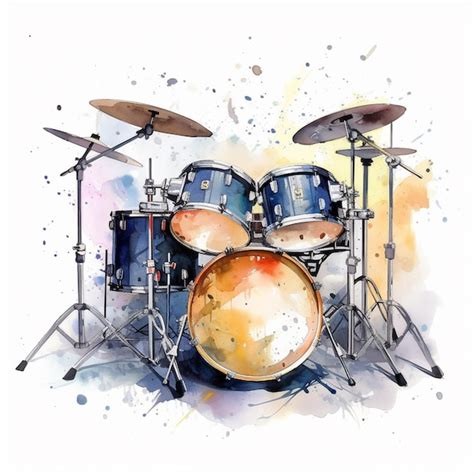 Dynamic Rhythms Vibrant Music Vector Featuring Drums And Percussion