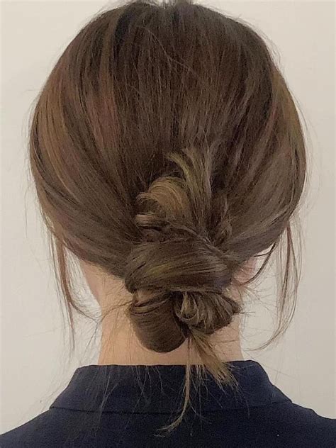 2 Buns Hairstyle Messy Bun Hairstyles Scarf Hairstyles Asian Hair Updo Korean Hair Korean
