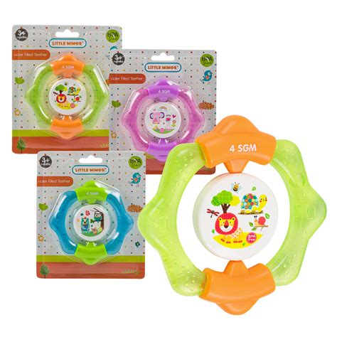 Wholesale Little Mimos Spin Water Filled Teether Assorted