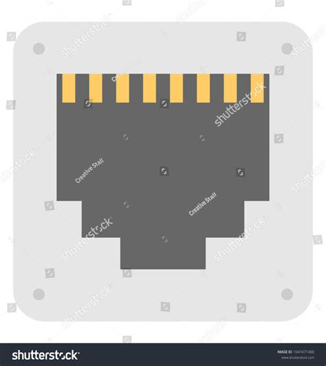 Network Port Ethernet Hub เวกเตอร์สต็อก ปลอดค่าลิขสิทธิ์ 1047471400