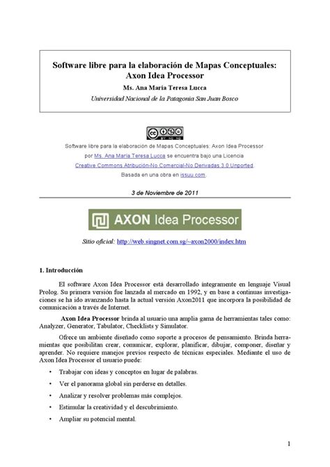 Software Libre Para La Elaboración De Mapas Conceptuales Axon Idea