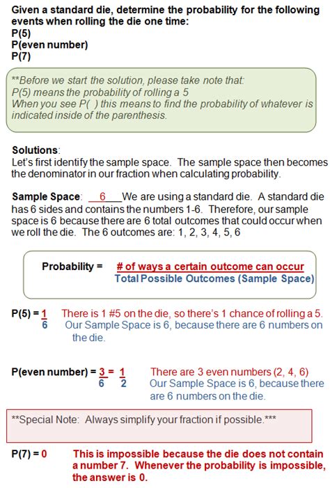 Examples Of Probability Simple Events