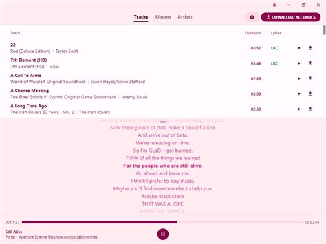 i made lrcget utility that helps you download synced lyrics files for your music library r