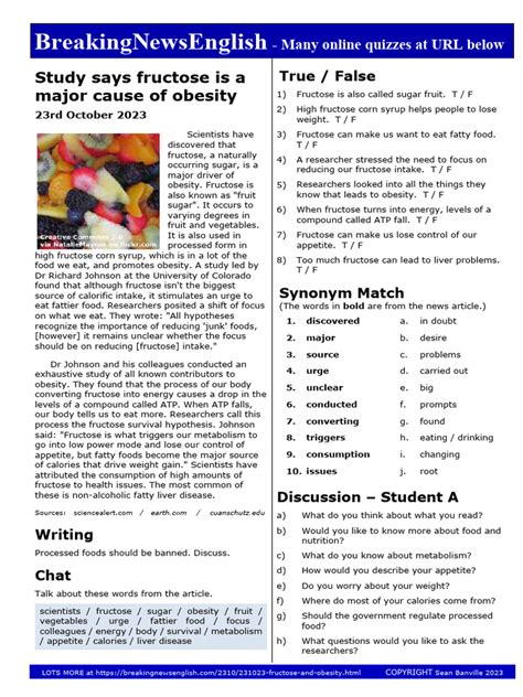 Fructose And Obesity M Pdf Obesity Fructose