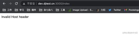 Webpack5 Invalid Host Header问题解决办法启动本地开发服务通过自定义域名打开页面提示inv 掘金