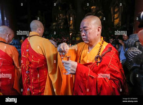 Shi Yongxin Abbot Of Shaolin Temple Is Pictured During The First