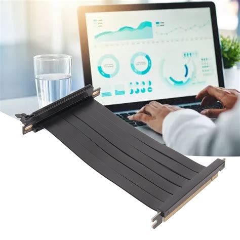 PCIE X Extension Cable Slim Flat Foldable Degree Flexible Dual Reverse Connector