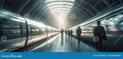 Shinkansen At Terminal In Tokyo Japan High Speed Train Known As Bullet Train Which Has Been An