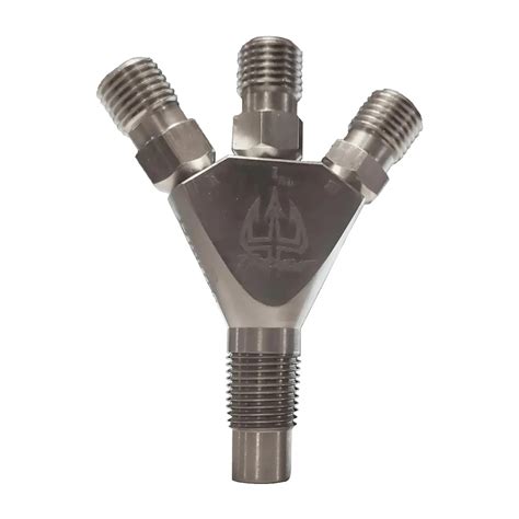 Trident Ti 18 Npt Three Stage Dry Nitrous Nozzle Straight Discharg