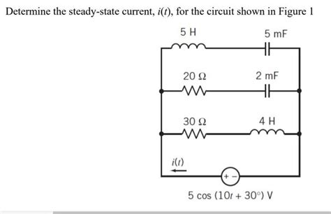 Solved Determine The Steady State Current I T For The