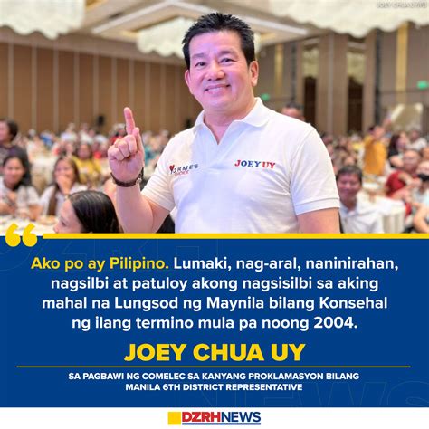 Dzrh Nanindigan Si Luis Joey” Chua Uy Na Siya Ay Isang Natural Born
