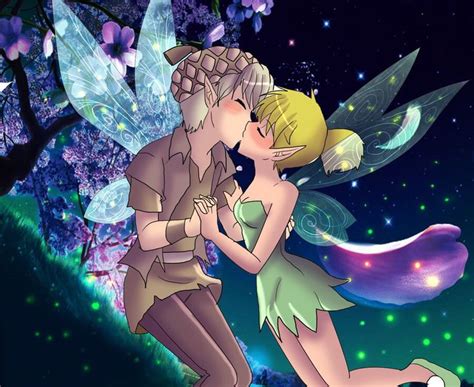 Cute Tinkerbell And Terence Tinkerbell Disney Kiss